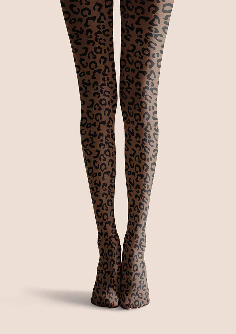Neo Leopard Tights – Trendy Animal Print Pantyhose | Viken Plan – VikenPlan