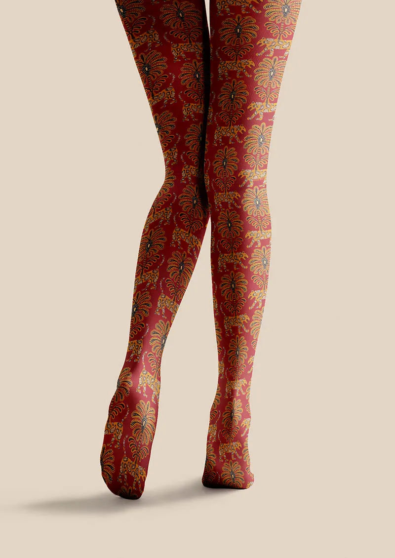 Baroque Gold Tights – Ornate Vintage Pattern Pantyhose | Viken Plan ...