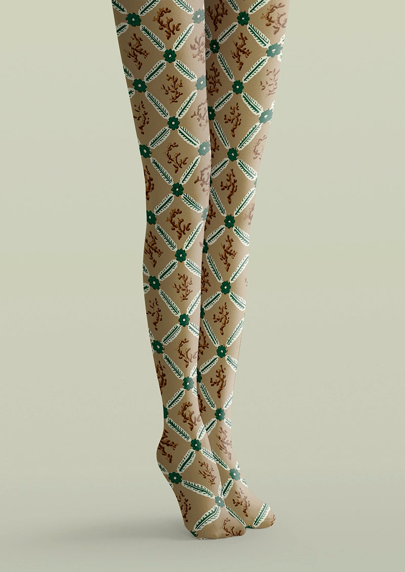 Retro Patterns Tights Hosiery Pantyhose | Viken Plan – VikenPlan